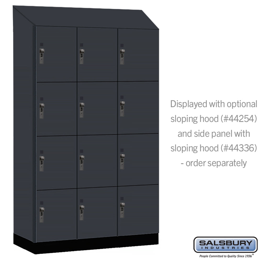 Salsbury 15" Wide Premier Wood Locker - Four Tier - 3 Wide - 6 Feet ...