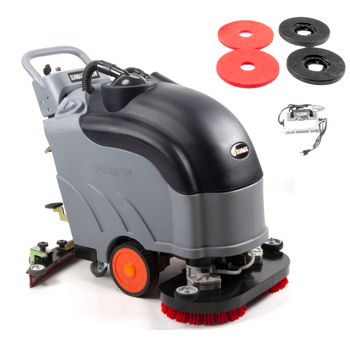 SUNMAX RT50DW 26" Dual Brushes Self-Propelled Floor Scrubber Dryer Machine | Sweatfully