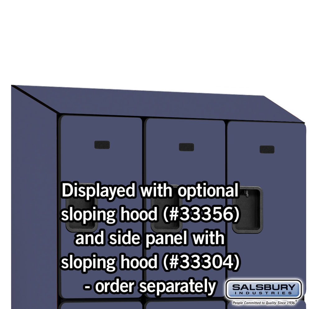 Salsbury 12" Wide Triple Tier Designer Wood Locker - 3 Wide - 6 Feet ...