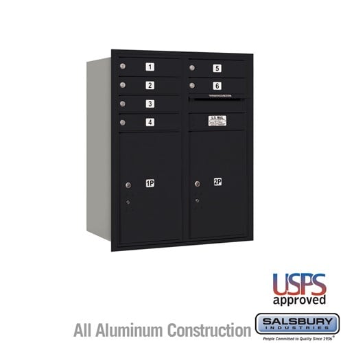 Salsbury 10 Door High Recessed Mounted 4C Horizontal Mailbox with 6 ...