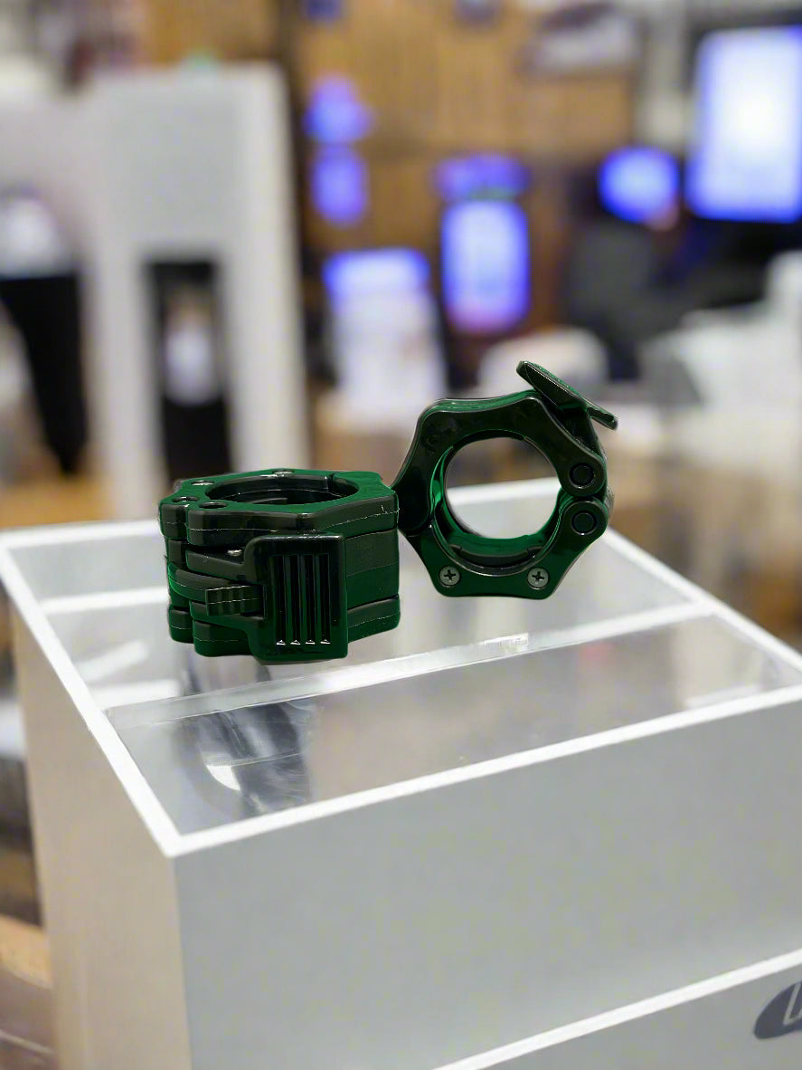 SFE Black Lock-Jaw Olympic Barbell Collars | Sweatfully