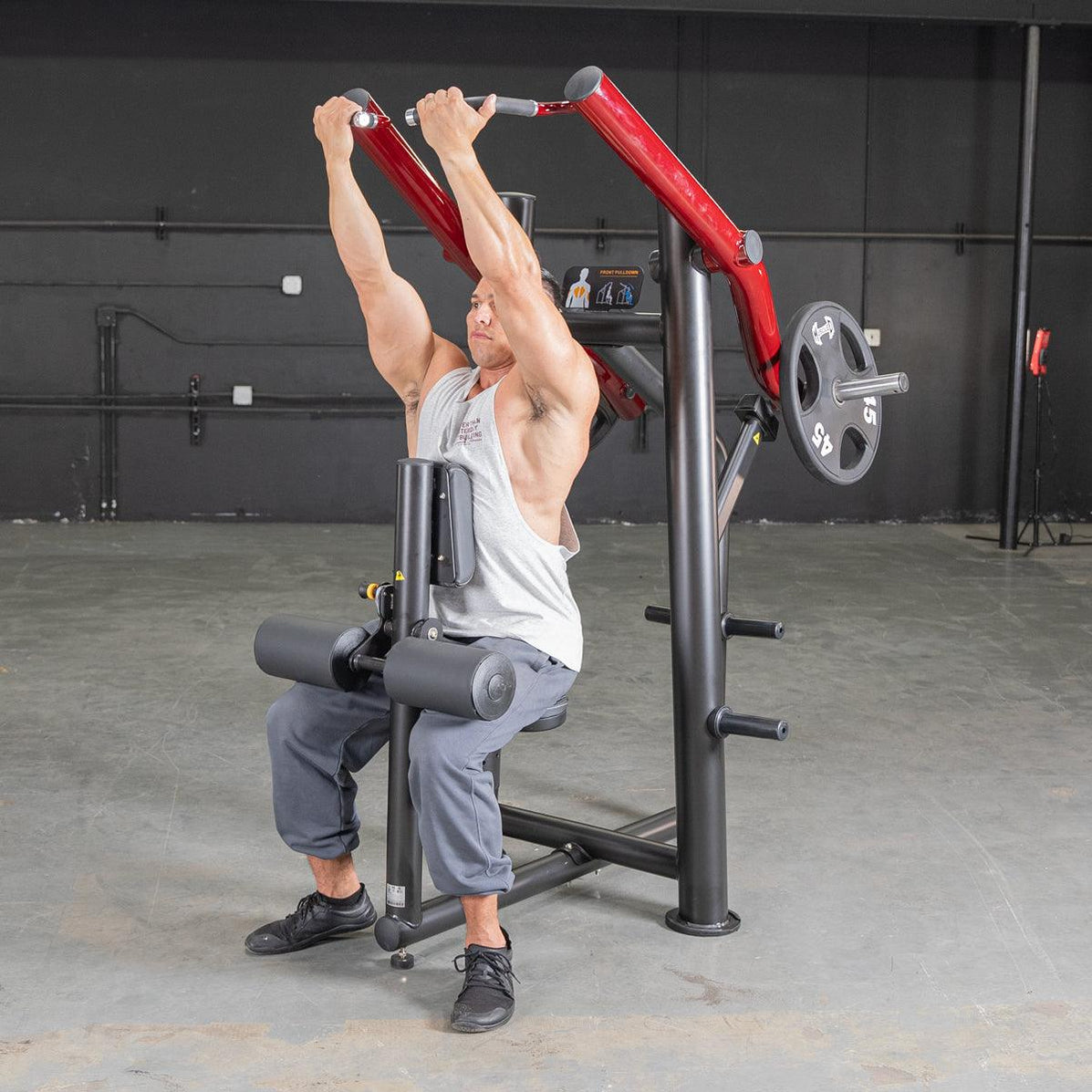 Power Leverage V2 Reverse Grip Lat Pulldown - Muscle D Fitness | Sweatfully