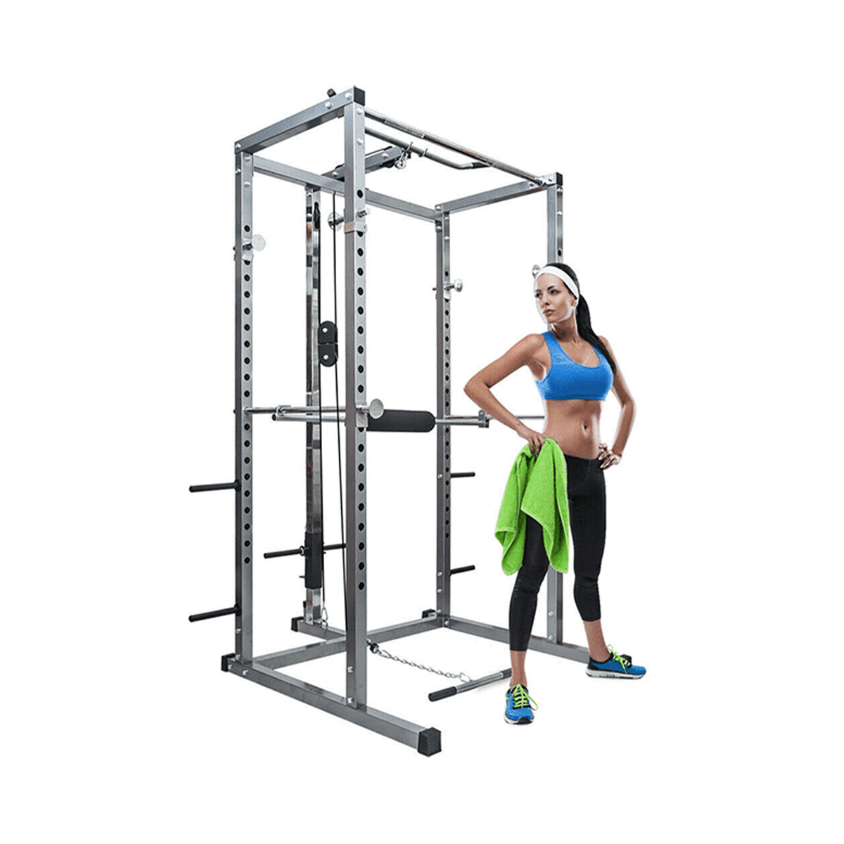 Merax Multi-Functional Olympic Power Squat Rack Cage For Home & Gym ...