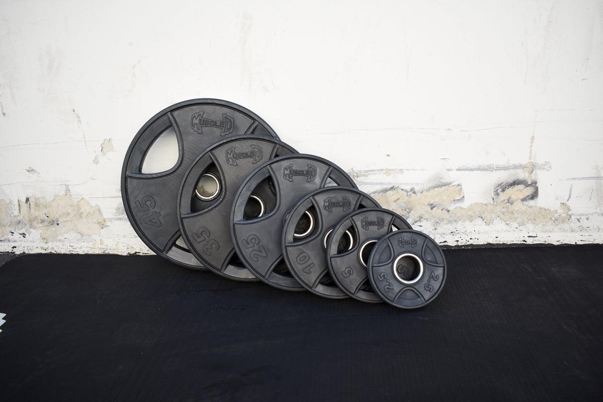 Pro Rubber Olympic Plates - Per Pair - Muscle D Fitness - High-Quality ...